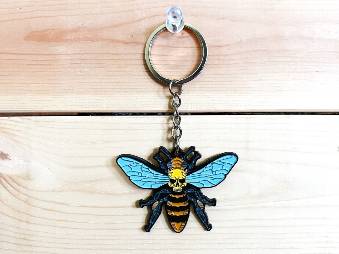 Killer Bee - Premium Enamel Keychain - Etsy