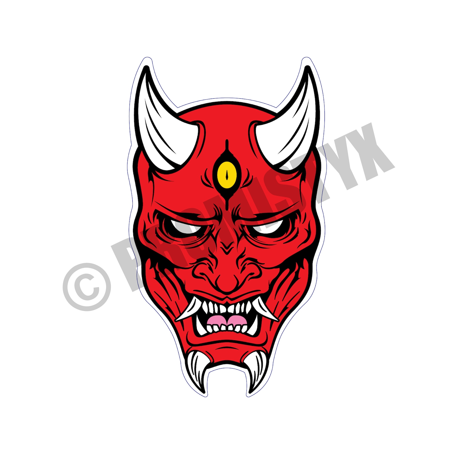 Oni Vinyl Sticker Bumper Car Decal - Etsy