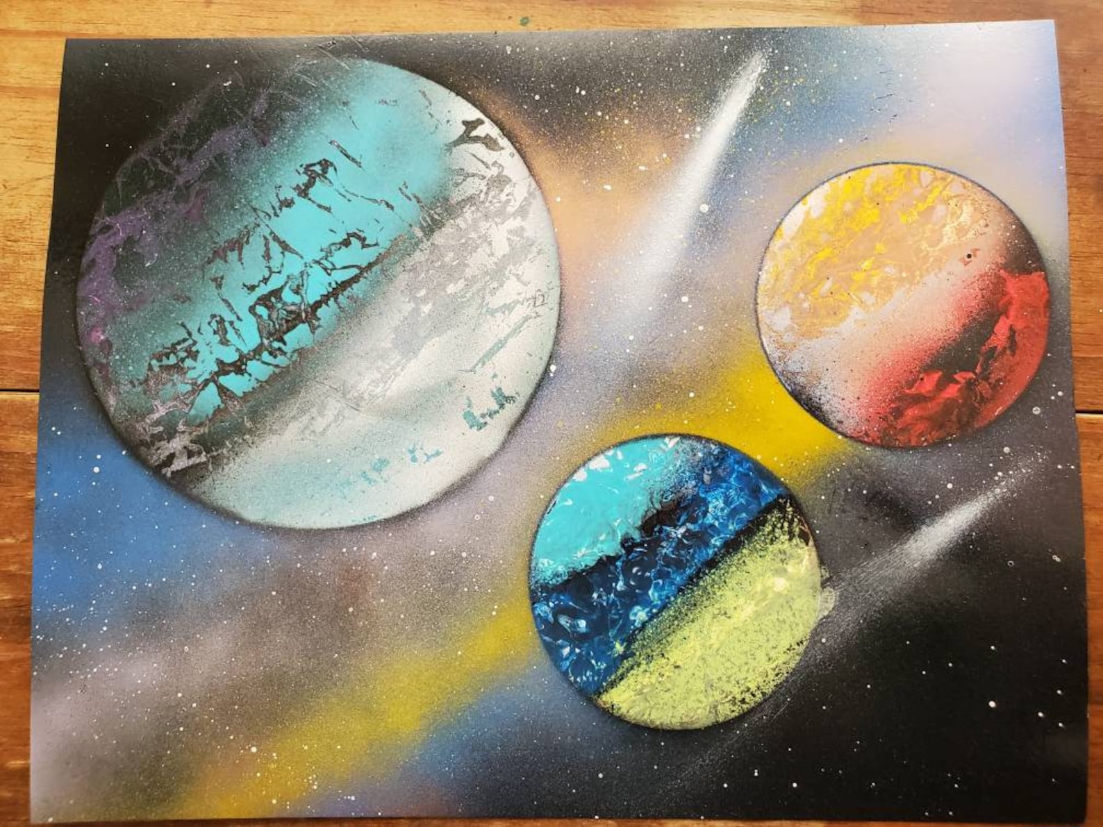 Galaxy Spray Paint Art - Etsy