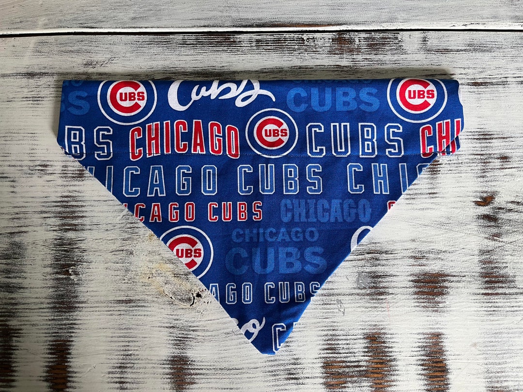 Dog Bandana-blue Baseball, Chicago Cubs Dog Bandana - Etsy