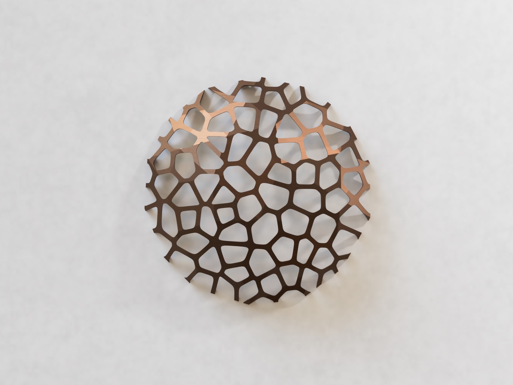 Voronoi Period Art Piecer, 3D Printed Home Décor, Polished Precious ...
