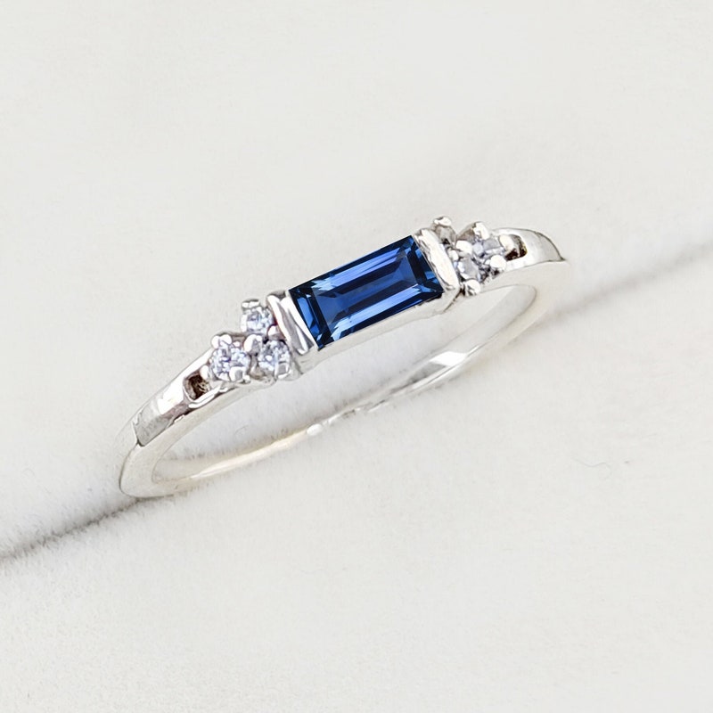 Sapphire Stack Ring - Etsy