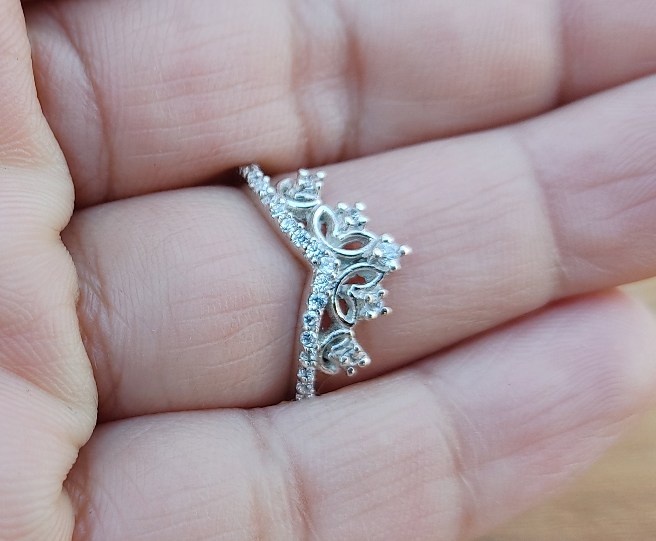 Princess Crown V Shape Ring Tiara Ring Princess Crown Ring - Etsy