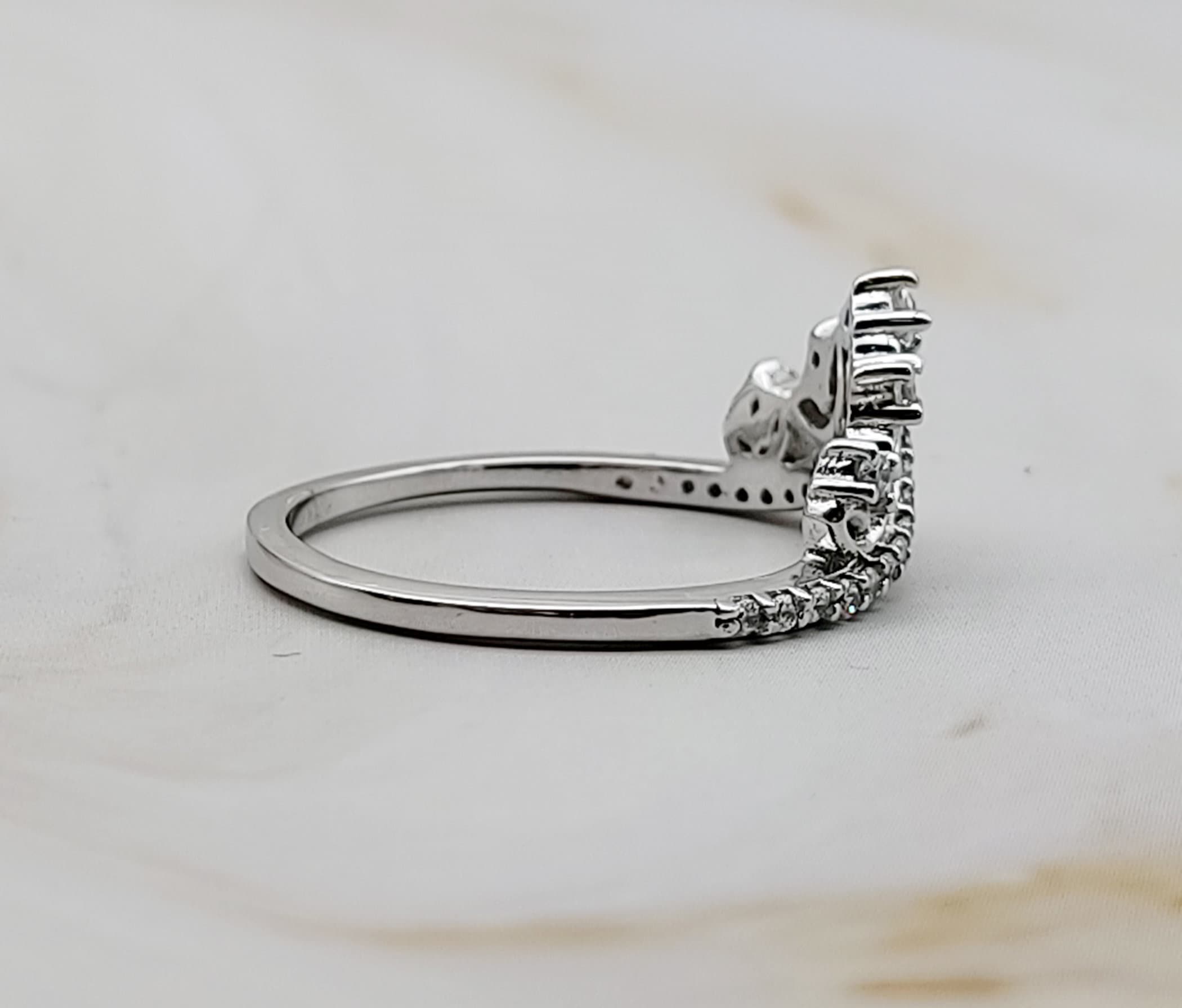 Princess Crown V Shape Ring Tiara Ring Princess Crown Ring - Etsy