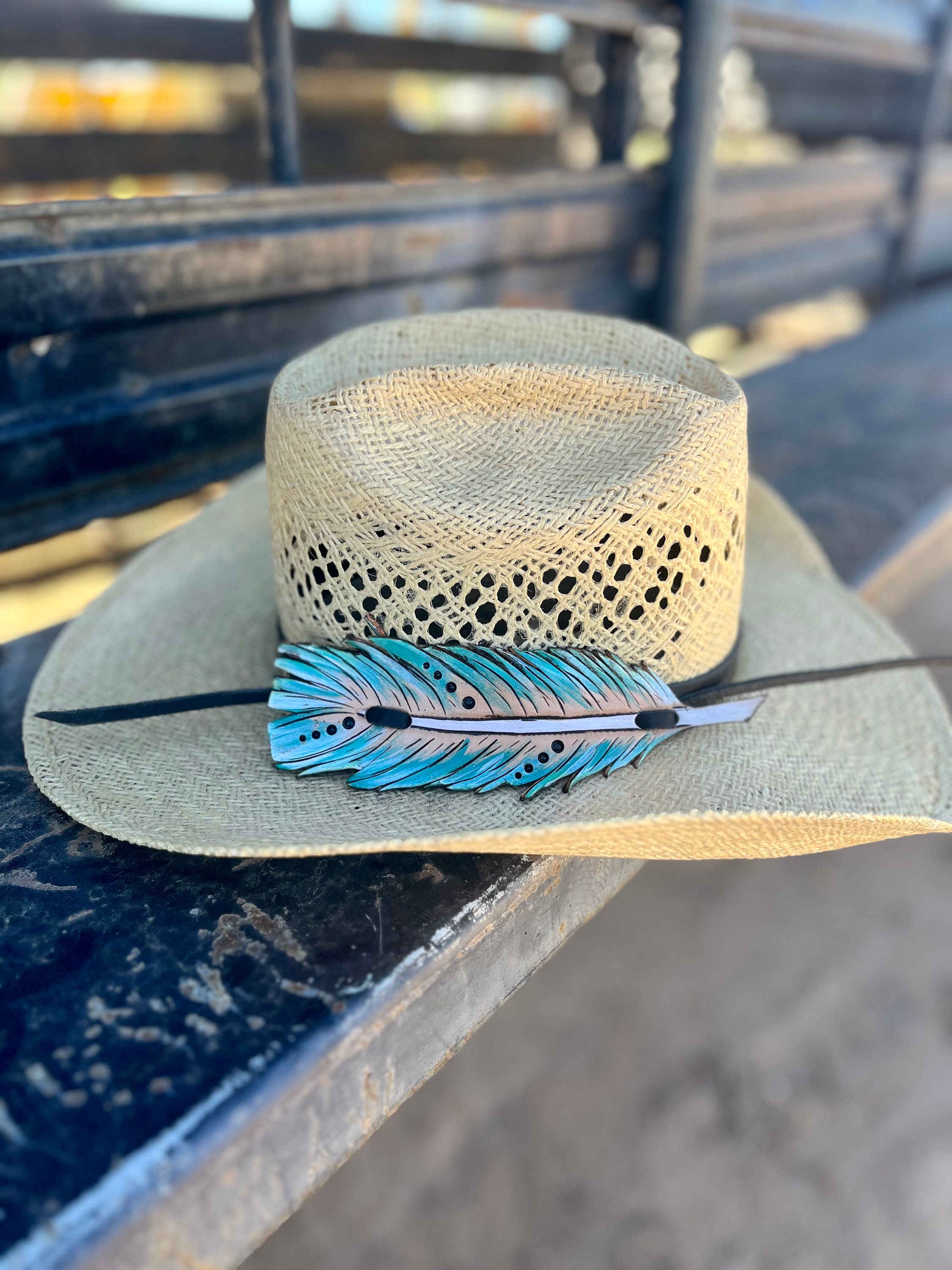 Leather Feather Hat Bands - Etsy