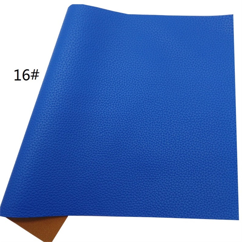 Litchi Faux Leather Fabric: Metallic Synthetic Leather Sheet, Felt ...