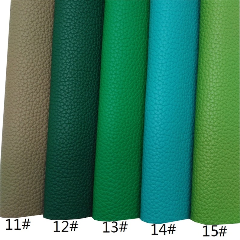 Litchi Faux Leather Fabric: Metallic Synthetic Leather Sheet, Felt ...