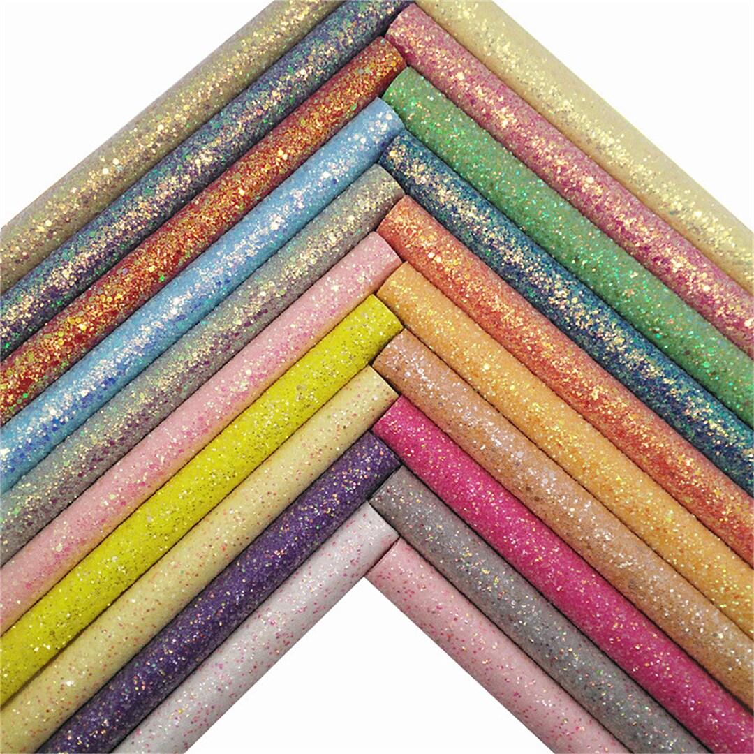 Chunky Crystal Glitter Fabric Sheets: A4 Size DIY Bow Material - Etsy