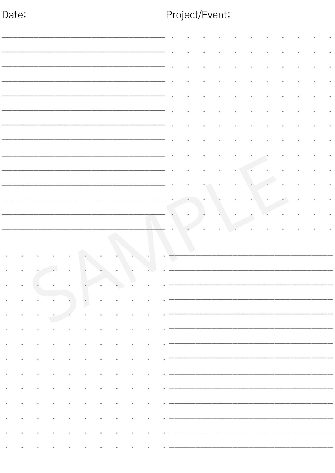 Creative Bullet and Lined Journal Pages for Planning and Notes - Etsy UK