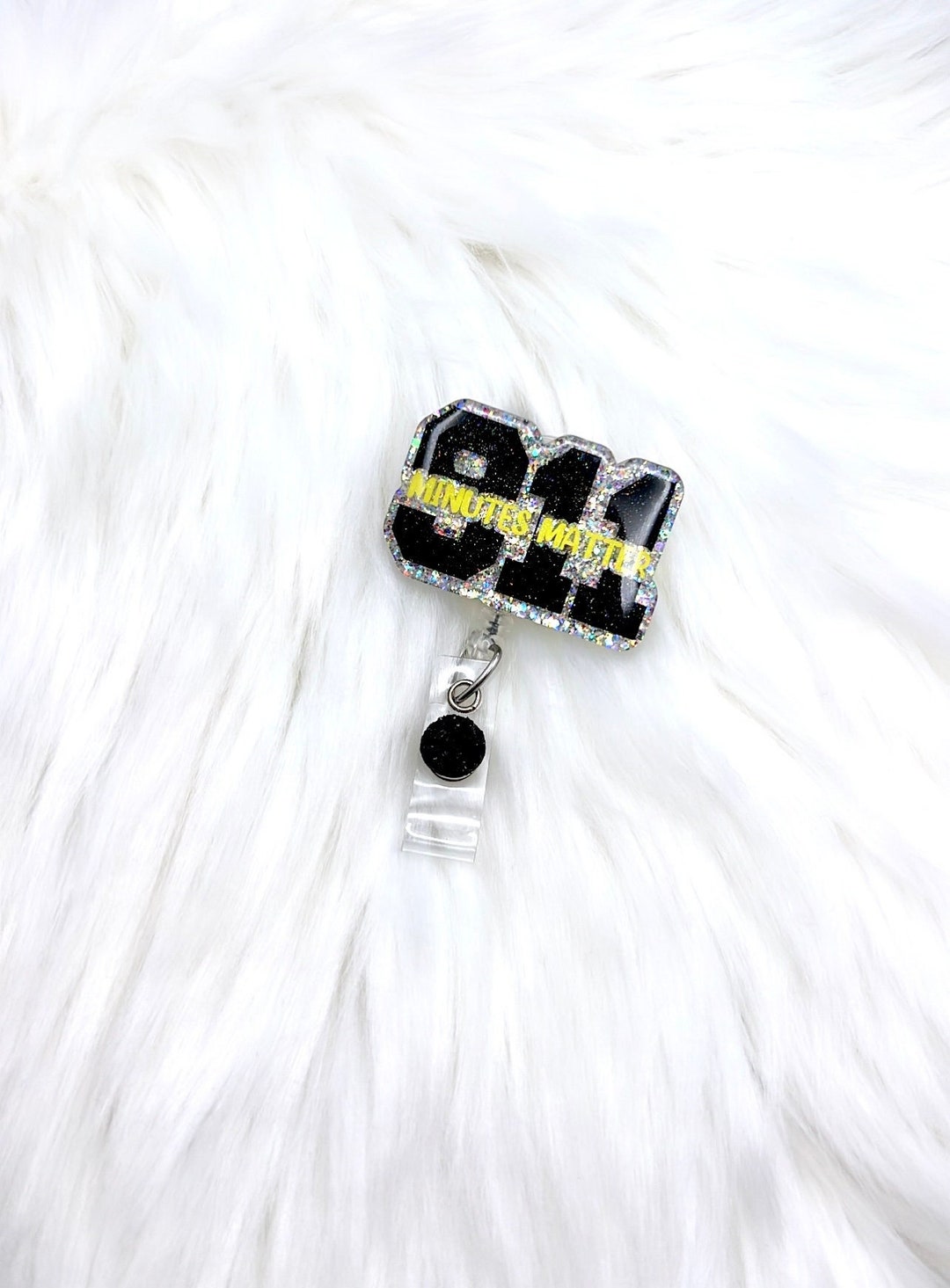 Dispatcher Badge Reel, 911 Badge Reel, Dispatcher Badge Holder, Thin ...