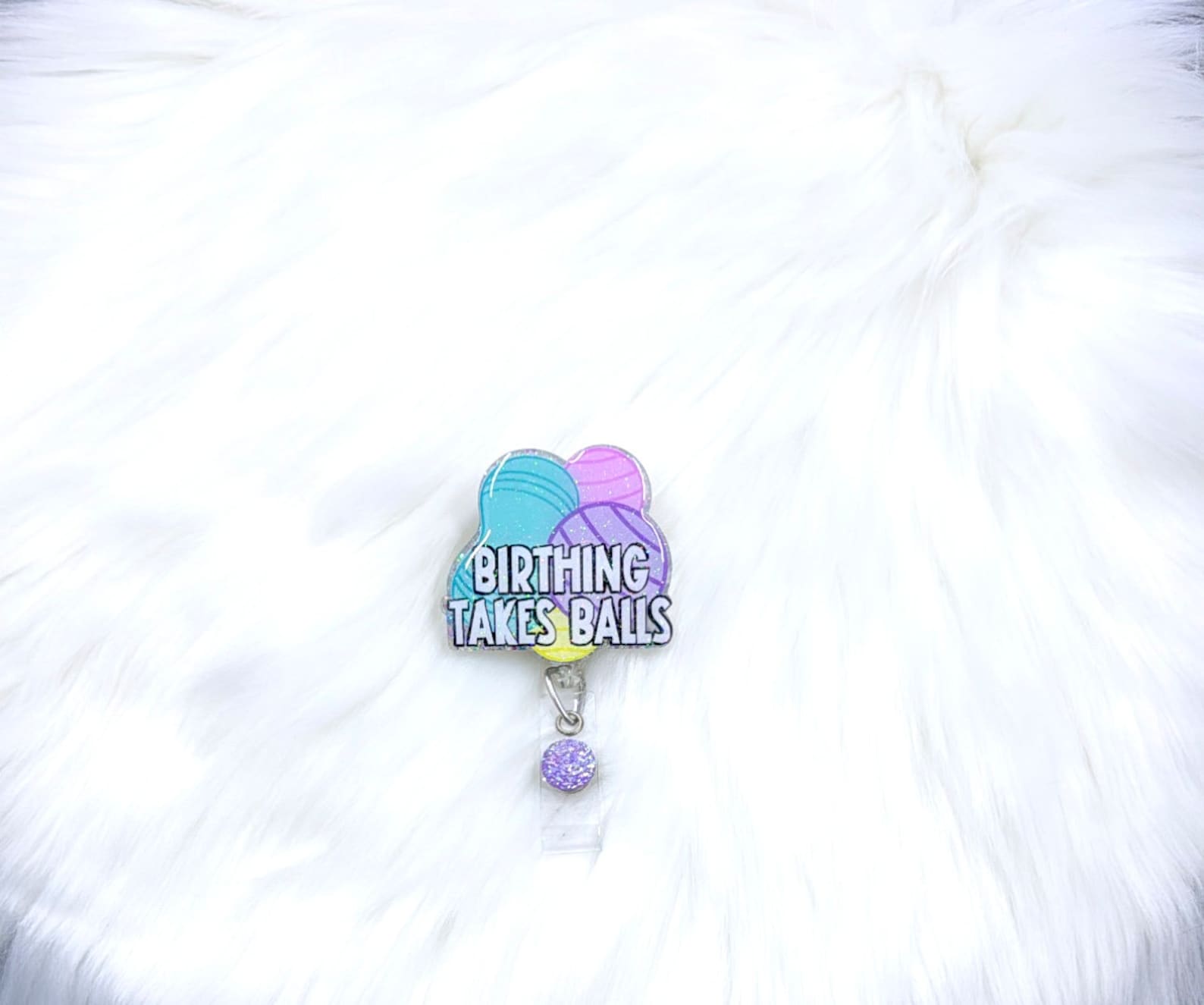 Peanut Ball Badge Reel, Labor and Delivery Nurse Badge Reel, Labor ...