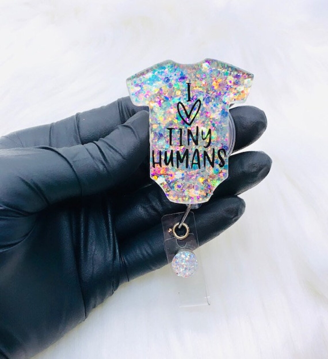 I Love Tiny Humans Badge Reel L&D Badge Reel Midwife Badge - Etsy