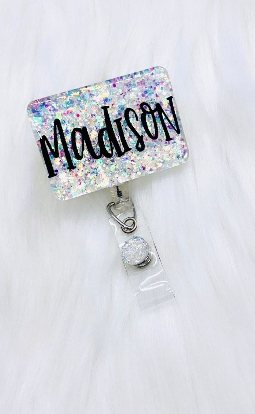 Personalized Badge Reel, Name Badge Holder, Custom Name Badge Reel ...