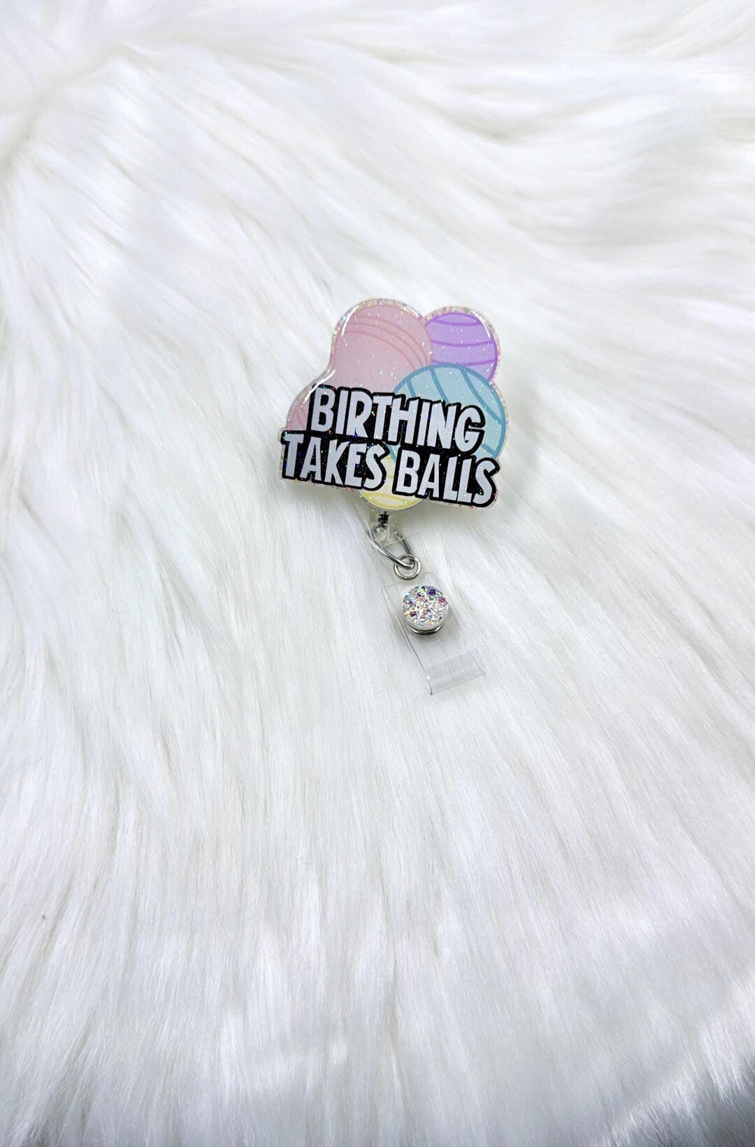 Peanut Ball Badge Reel, Labor and Delivery Nurse Badge Reel, Labor ...