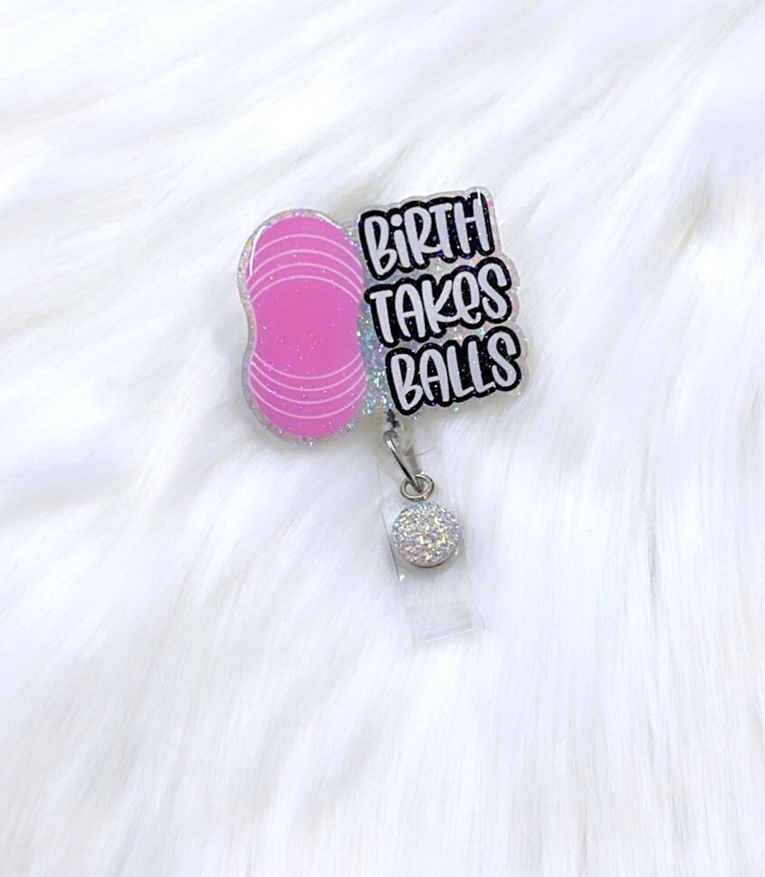 Peanut Ball Badge Reel, Labor and Delivery Nurse Badge Reel, Labor ...