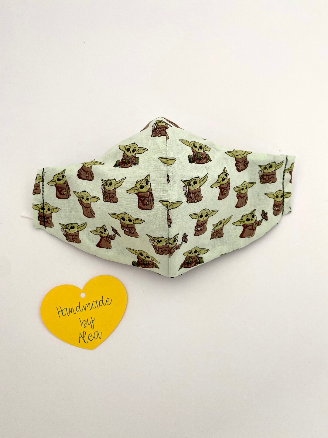 Grogu Baby Yoda Face Mask Three-layer Washable and - Etsy