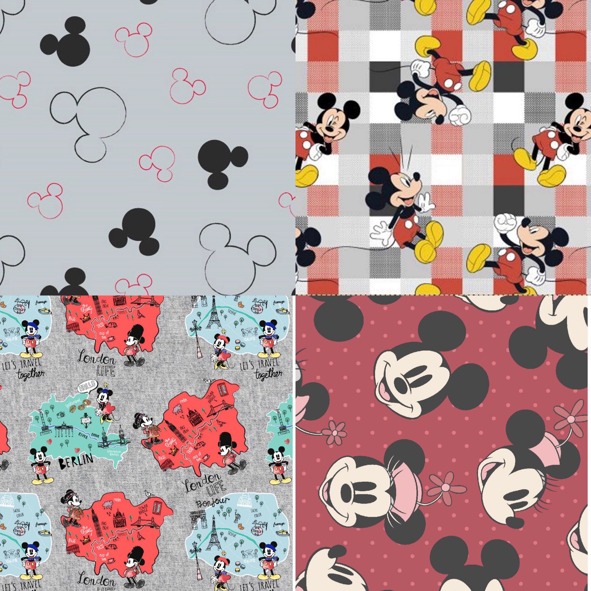 Disney Mickey and Minnie Mouse Face Mask Three-layer - Etsy