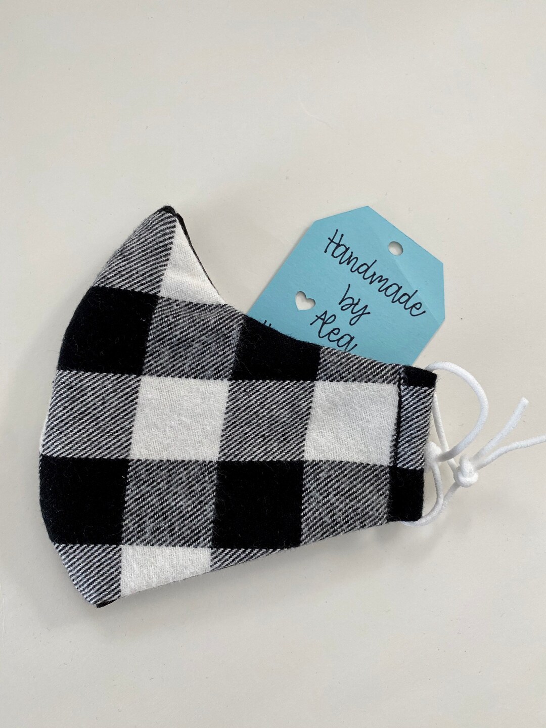 Black and White Buffalo Checkers - Three-layer Washable and Reusable ...