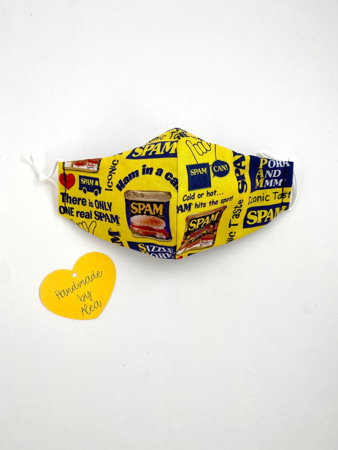 Spam Can Hawaiian Design - Three-layer Washable and Reusable Face Mask ...