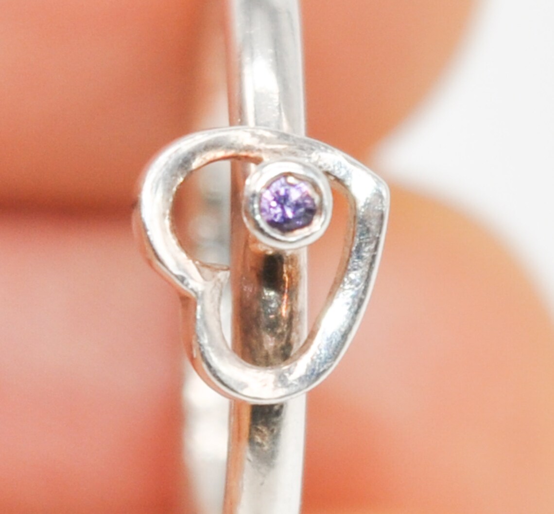 Danish Hans Henrik Nygaard 925 Silver Purple Rhinestone - Etsy
