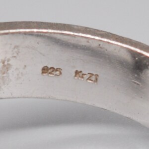 Kranz Ziegler Danish Matte 925 Sterling Silver Ring. Size: 18 3/4 Mm US ...