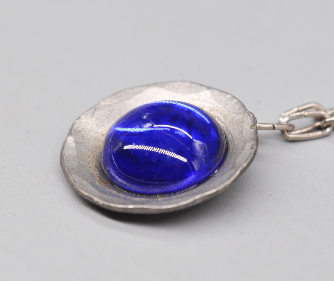 Jyde Kunst Vintage Danish Pewter Pendant With Metal Chain. - Etsy