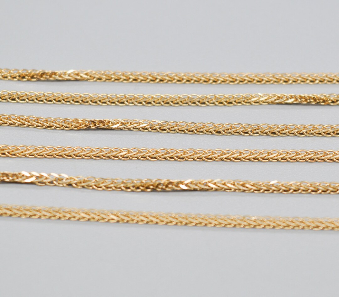 Vintage 14K (585) Gold Necklace Chain. Length 55 Cm / 21.6 Inch. - Etsy