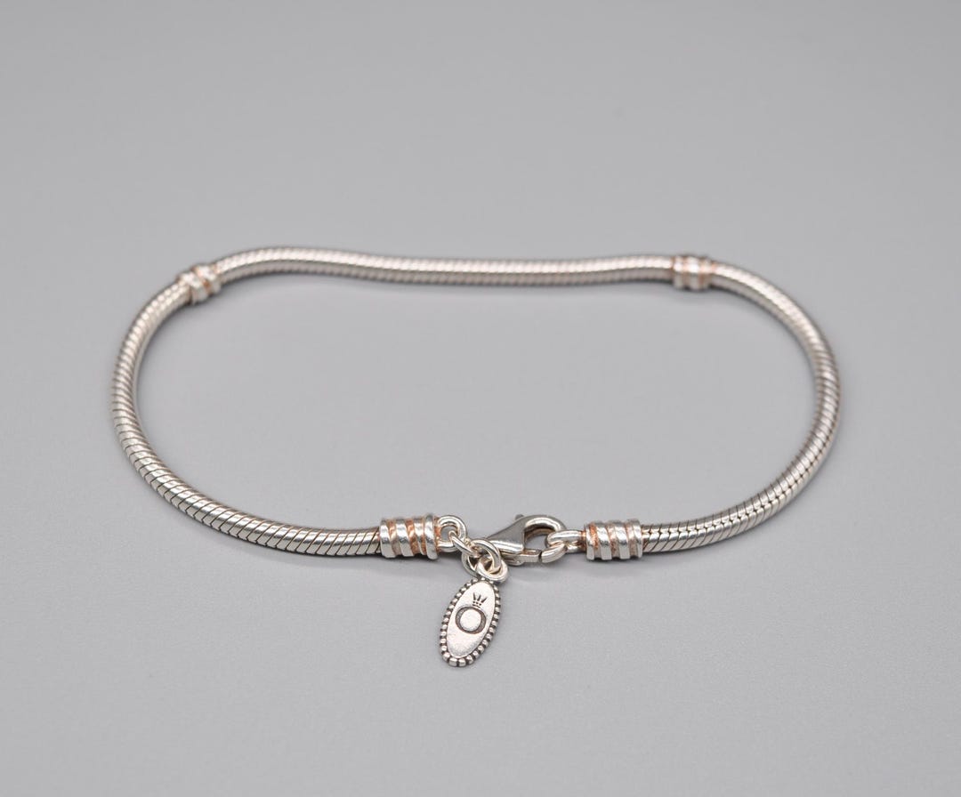 PANDORA ALE Classic 925 Sterling Silver Bracelet Without Charms. Length ...
