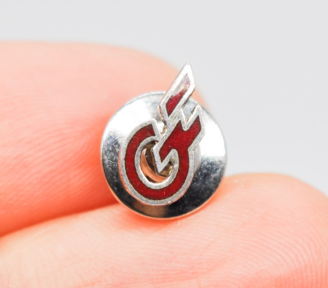 Vintage Enamel 925 Sterling Silver Badge, Pinback. - Etsy