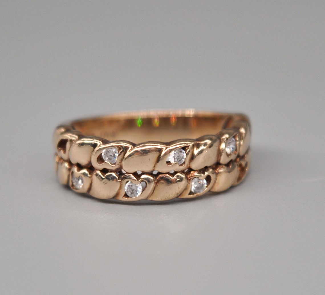 JENS AAGAARD Vintage Danish 8K (333) Gold Ring. Size 17 Mm / US 7 - Etsy