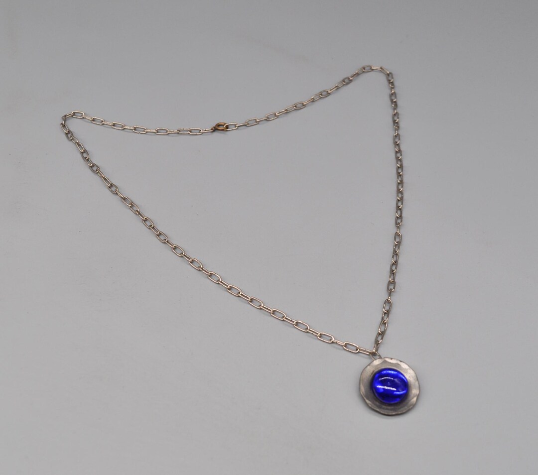 Jyde Kunst Vintage Danish Pewter Pendant With Metal Chain. - Etsy