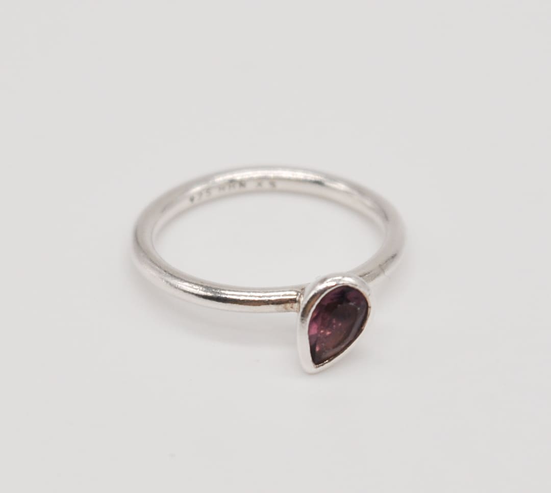 Hans Henrik Nygaard Danish 925 Silver Stacking Ring With Purple ...