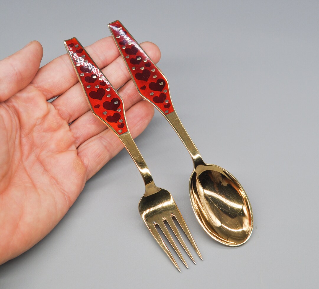 Peter Hertz Vintage 1969 Danish Gold Plated Enameled Sterling Silver ...