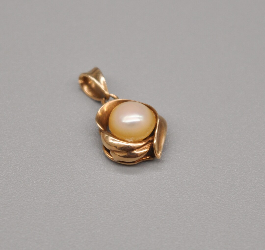 SMYKKEFORM Vintage Danish 8K 333 Gold Necklace Pendant. - Etsy
