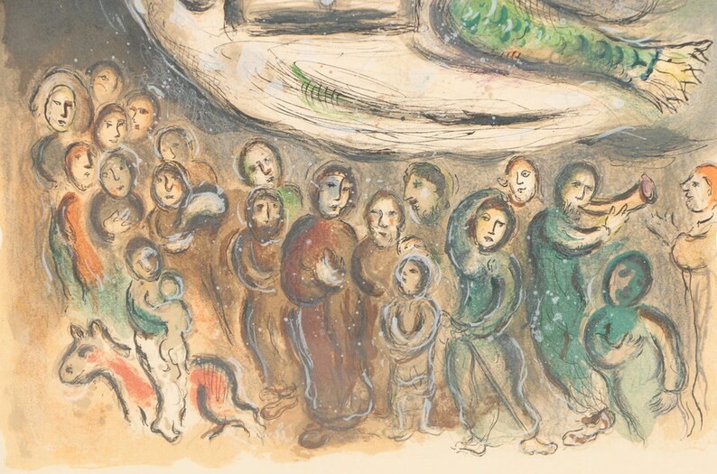 Marc Chagall Lithograph the Story of the Exodus - Etsy UK