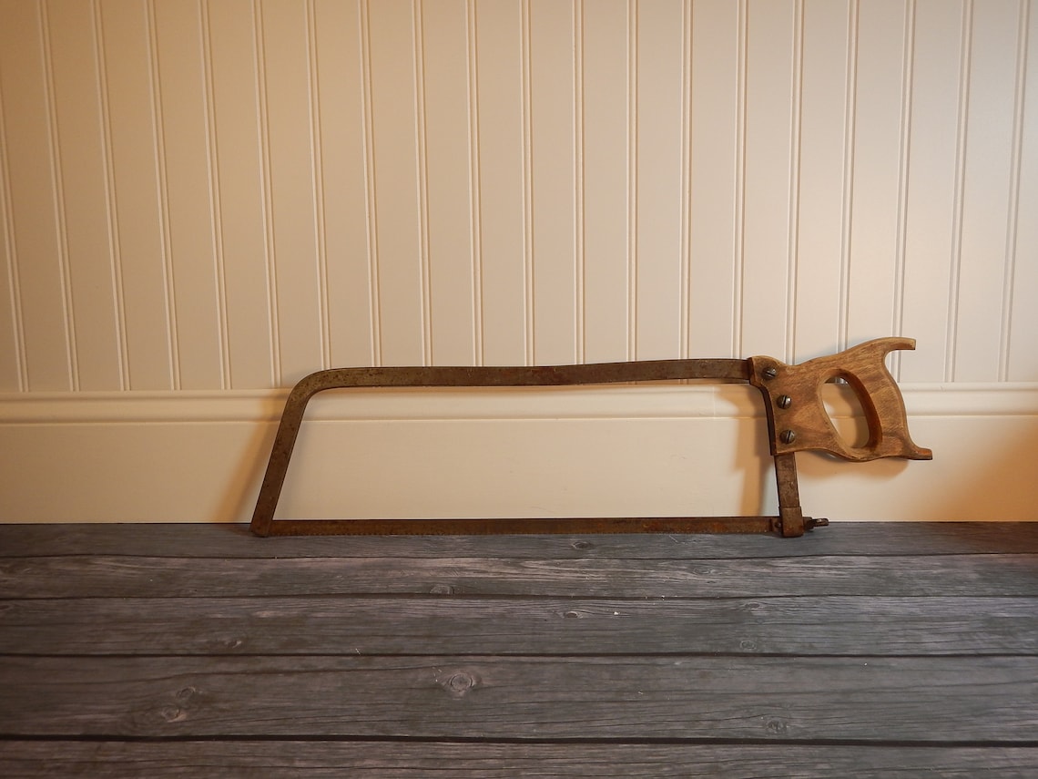 Wooden Handled Vintage Hacksaw, Vintage Saw, Use for Hanging in Own ...