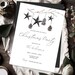 Minimal Christmas Party Invitation, Black and White Christmas, Holiday ...