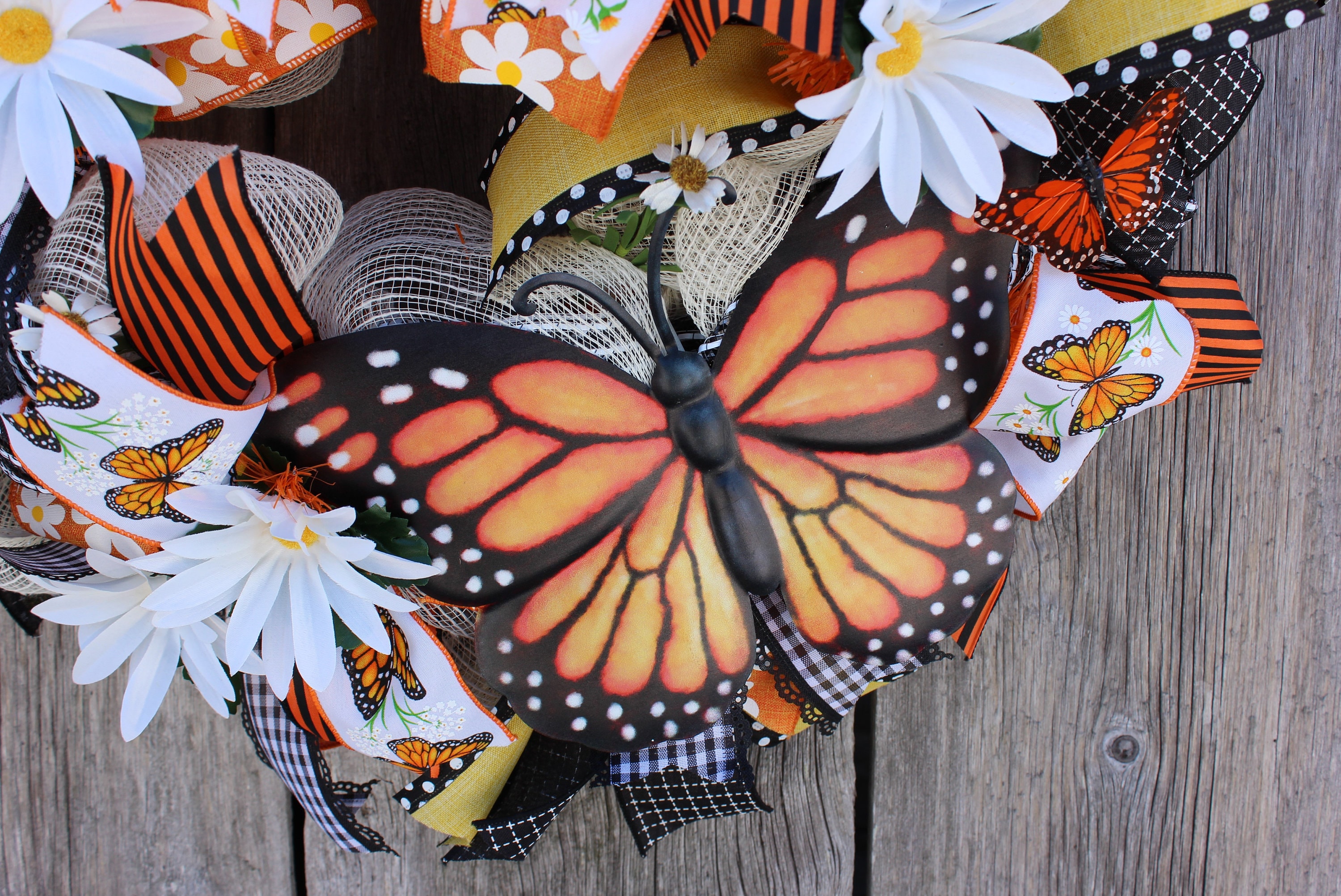 Monarch Butterfly Wreath, Butterfly Wreath, Monarch Decor, Spring ...