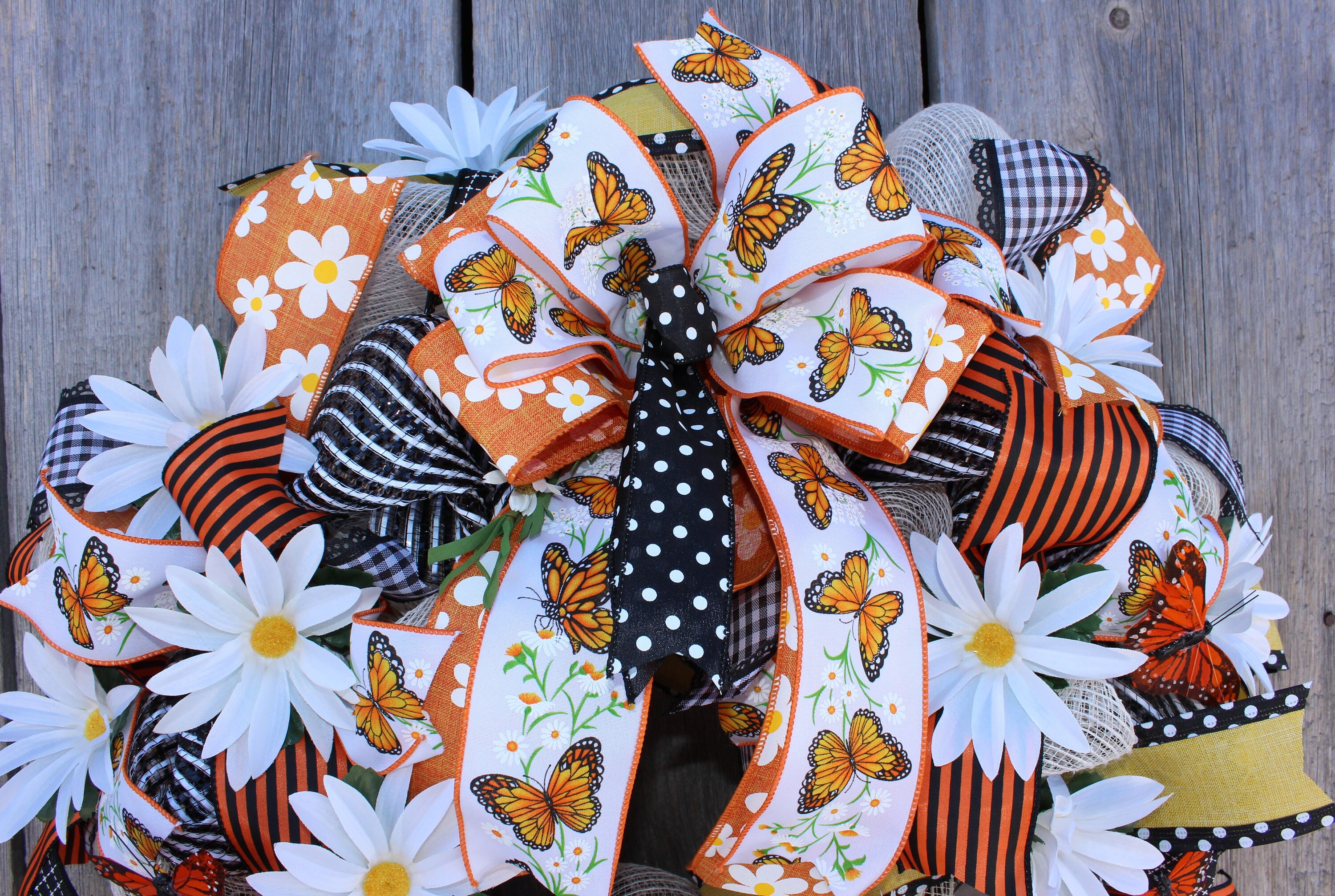 Monarch Butterfly Wreath, Butterfly Wreath, Monarch Decor, Spring ...