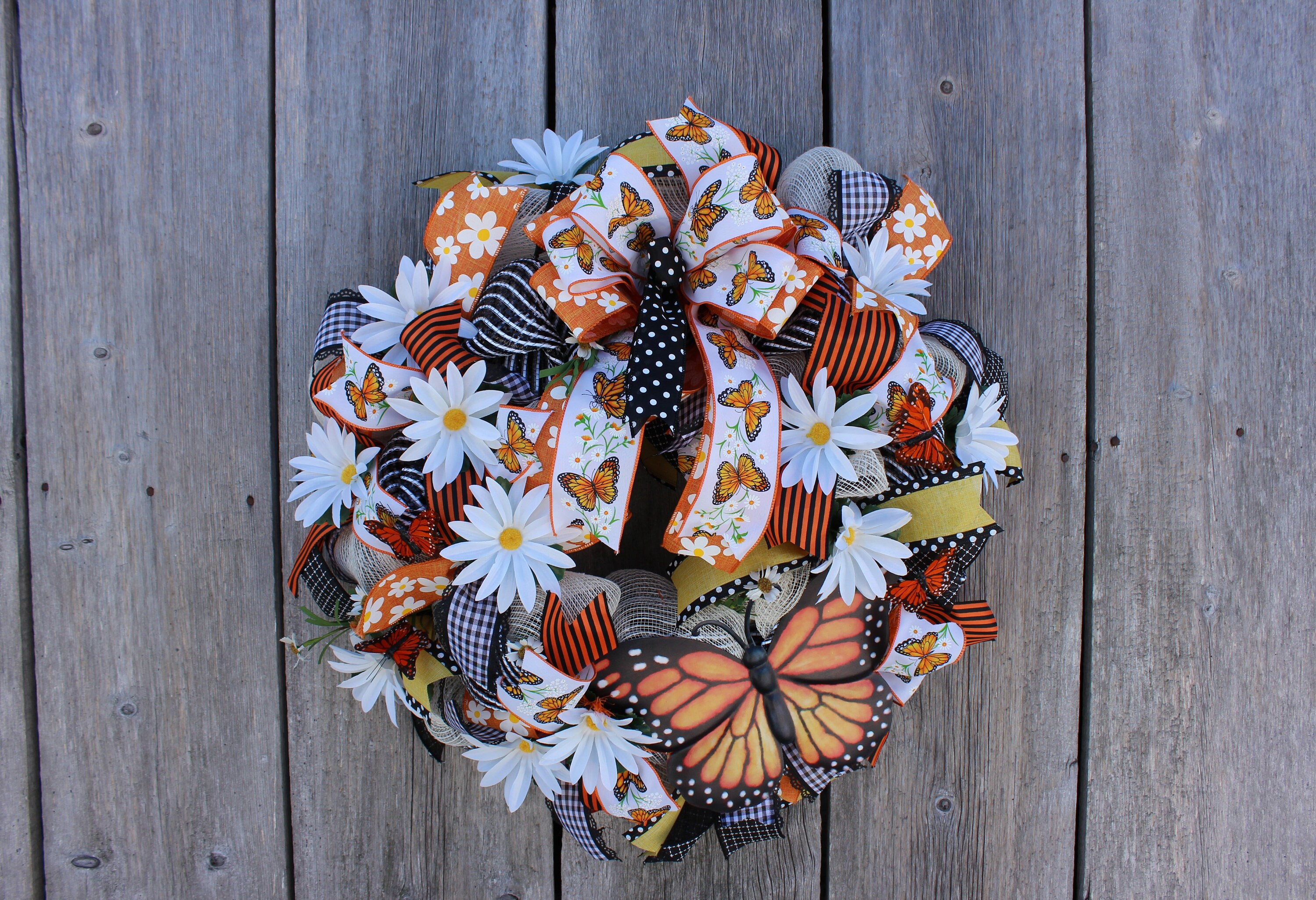 Monarch Butterfly Wreath, Butterfly Wreath, Monarch Decor, Spring ...