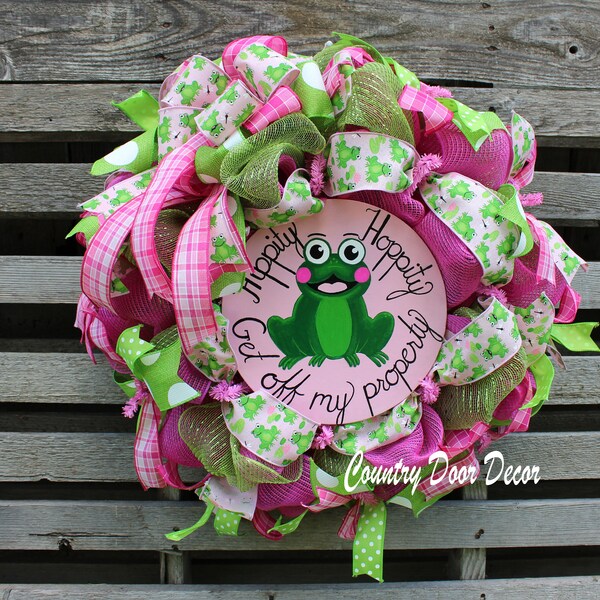 Frog Wreath - Etsy
