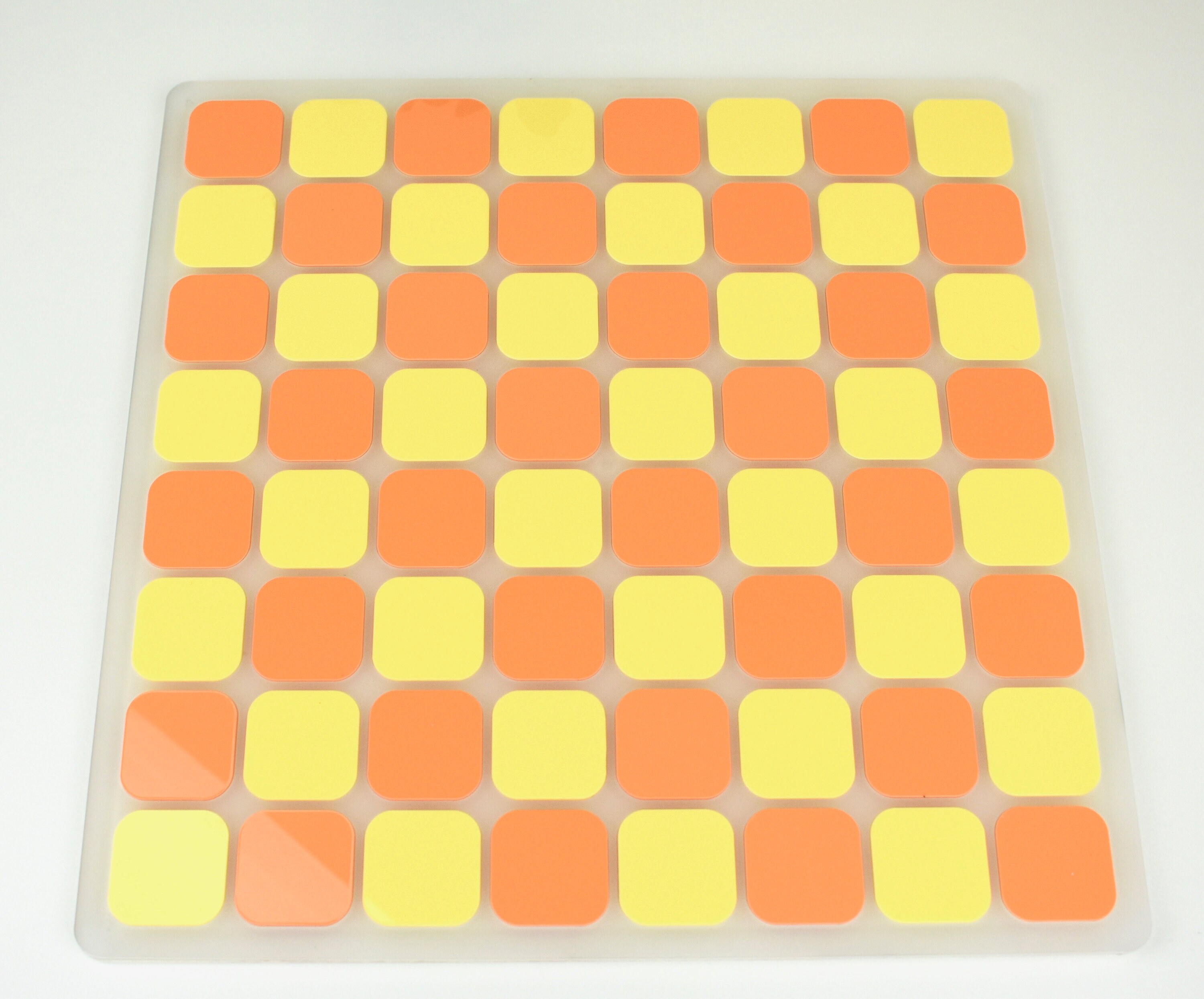 Pastel Orange/yellow Acrylic Chess Set - Handmade Games - Father’s Day ...