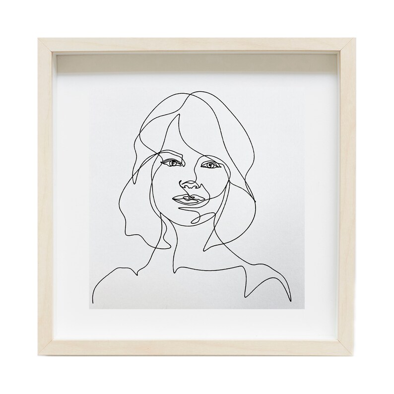 Thread of Lives Custom Line Art Portrait Unique Drawing | Etsy