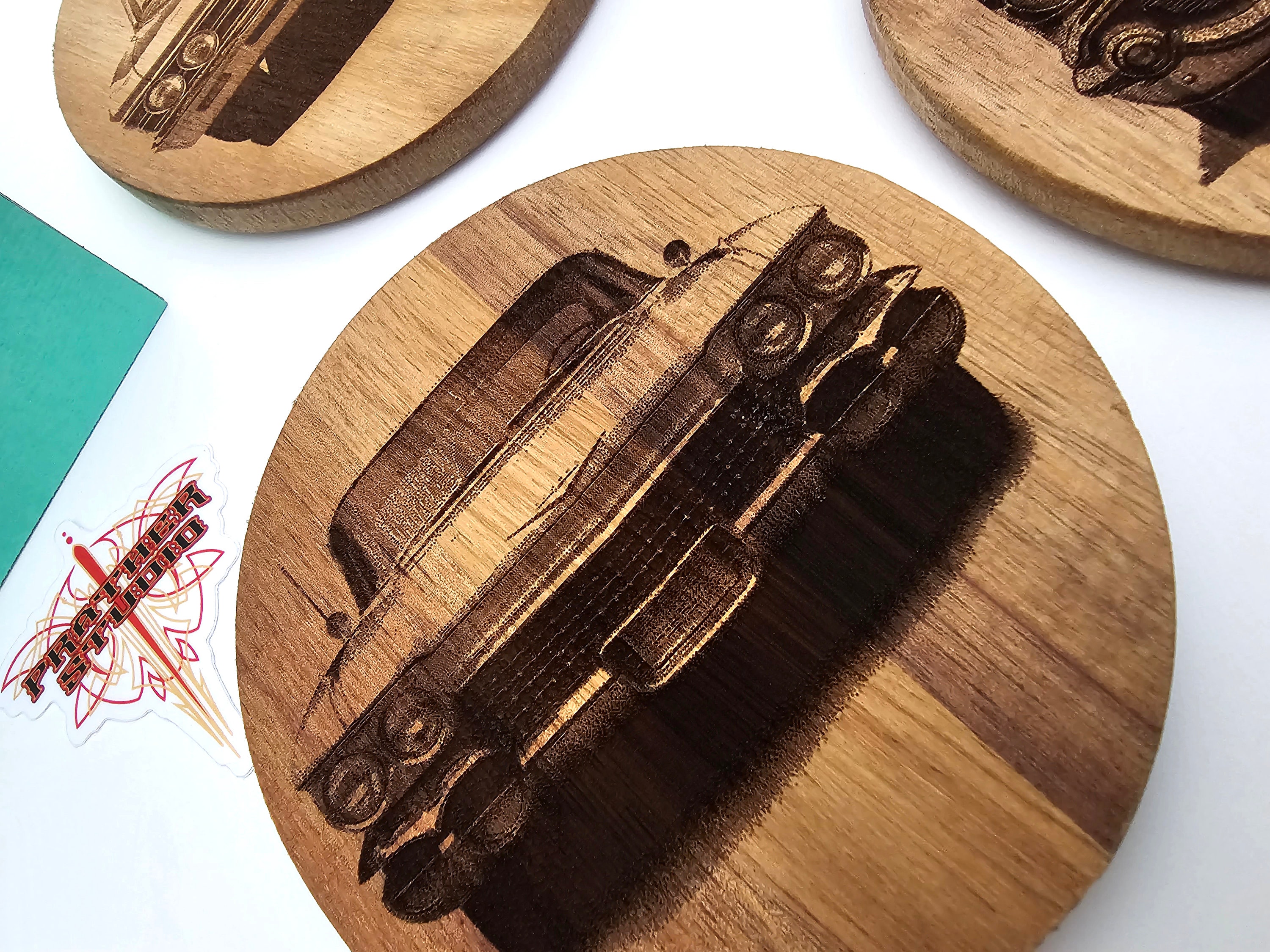 Classic Car Coasters, Set of 5| Hot Rods| Vintage Cars| Retro ...