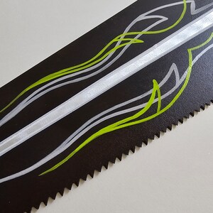 Pinstriped Saw, Hand Painted, Silver Leaf,vintage Tool, Vintage Saw ...