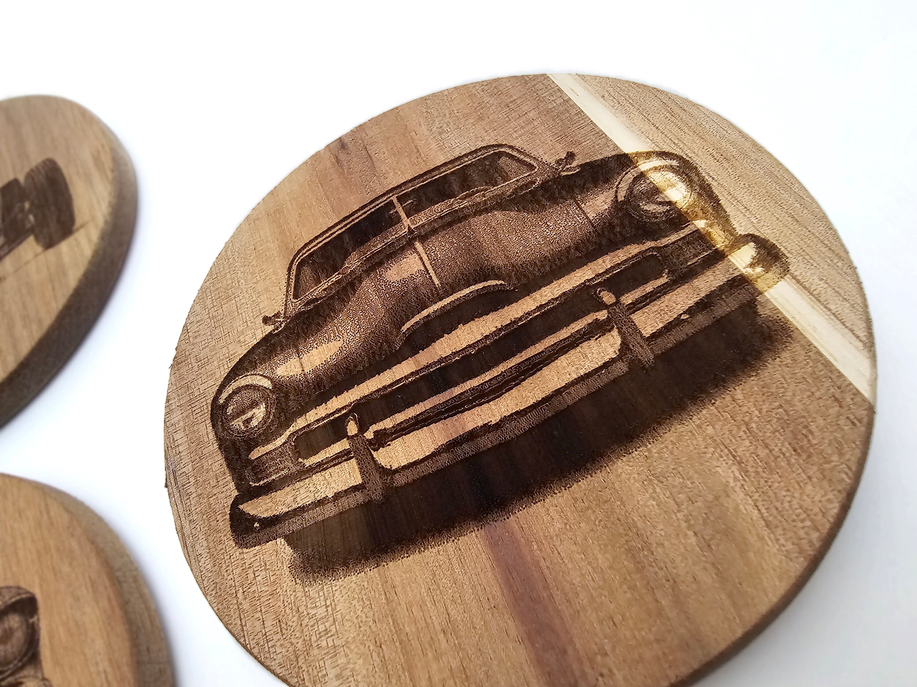 Classic Car Coasters, Set of 5| Hot Rods| Vintage Cars| Retro ...