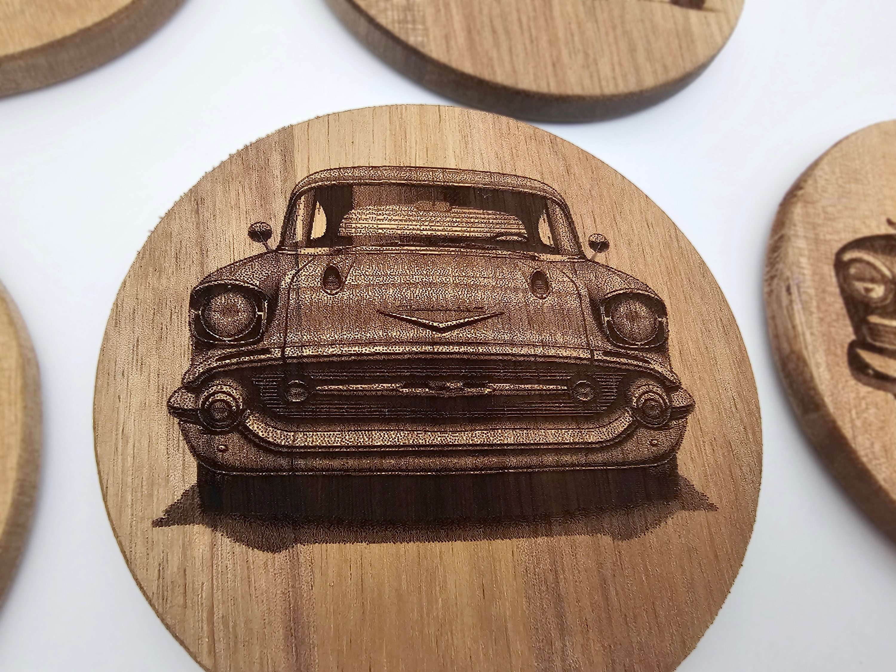 Classic Car Coasters, Set of 5| Hot Rods| Vintage Cars| Retro ...