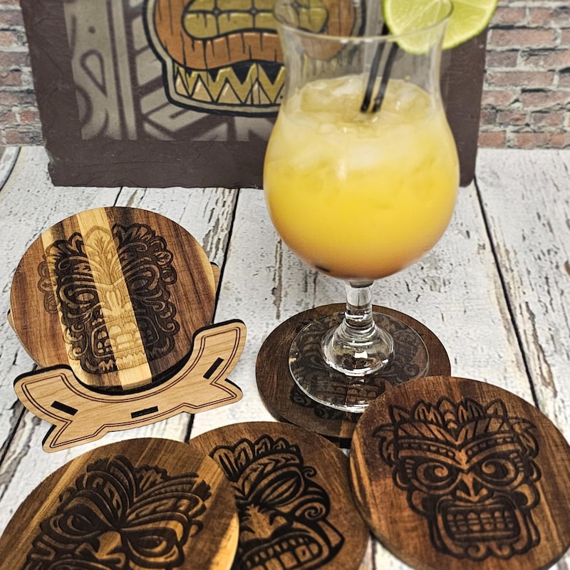 Tiki Bar Coasters - Etsy