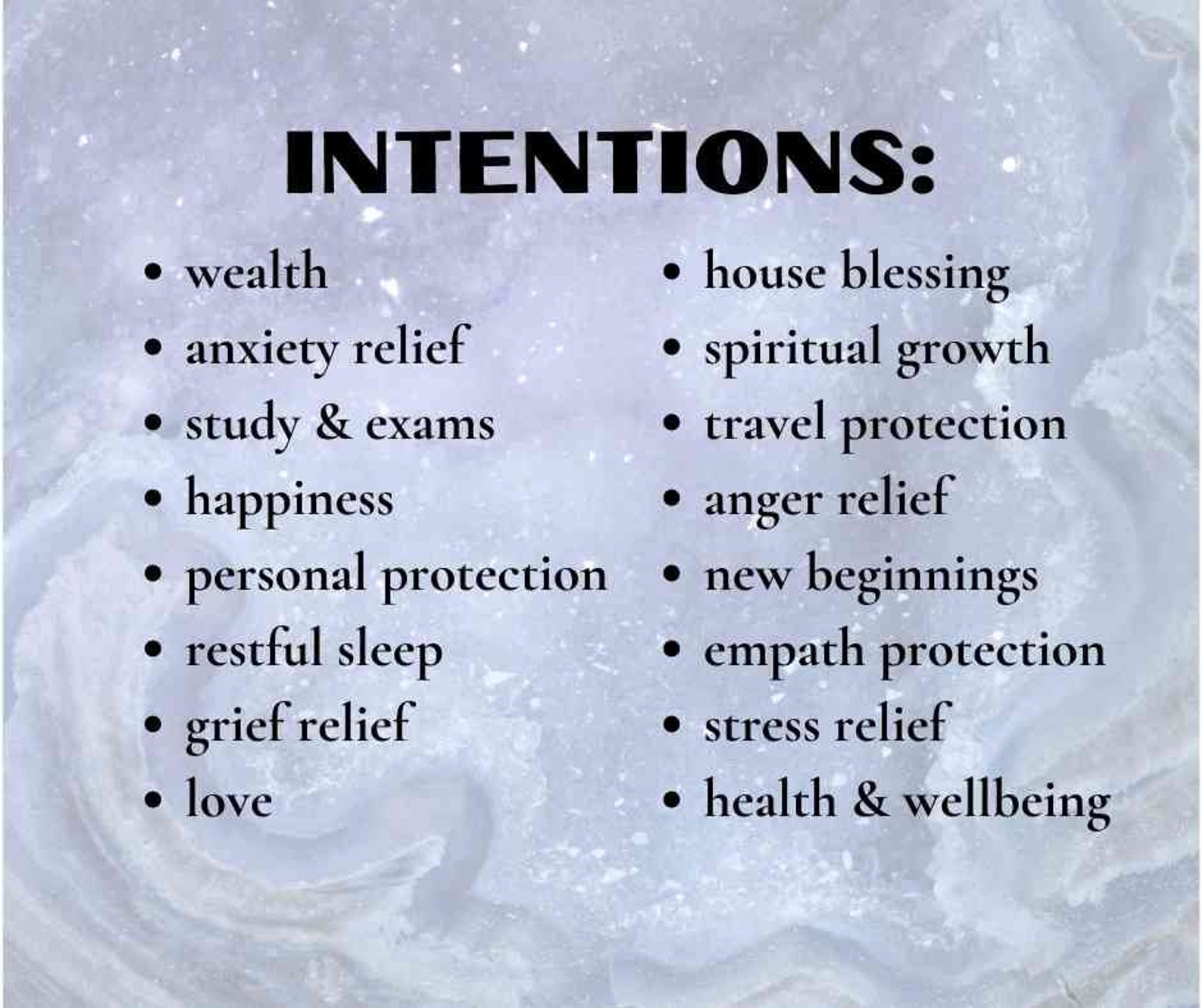 Printable Crystal Intention Cards, Healing Affirmations (instant ...