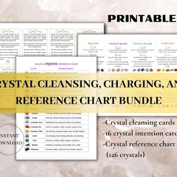 Downloadable Crystal Chart - Etsy